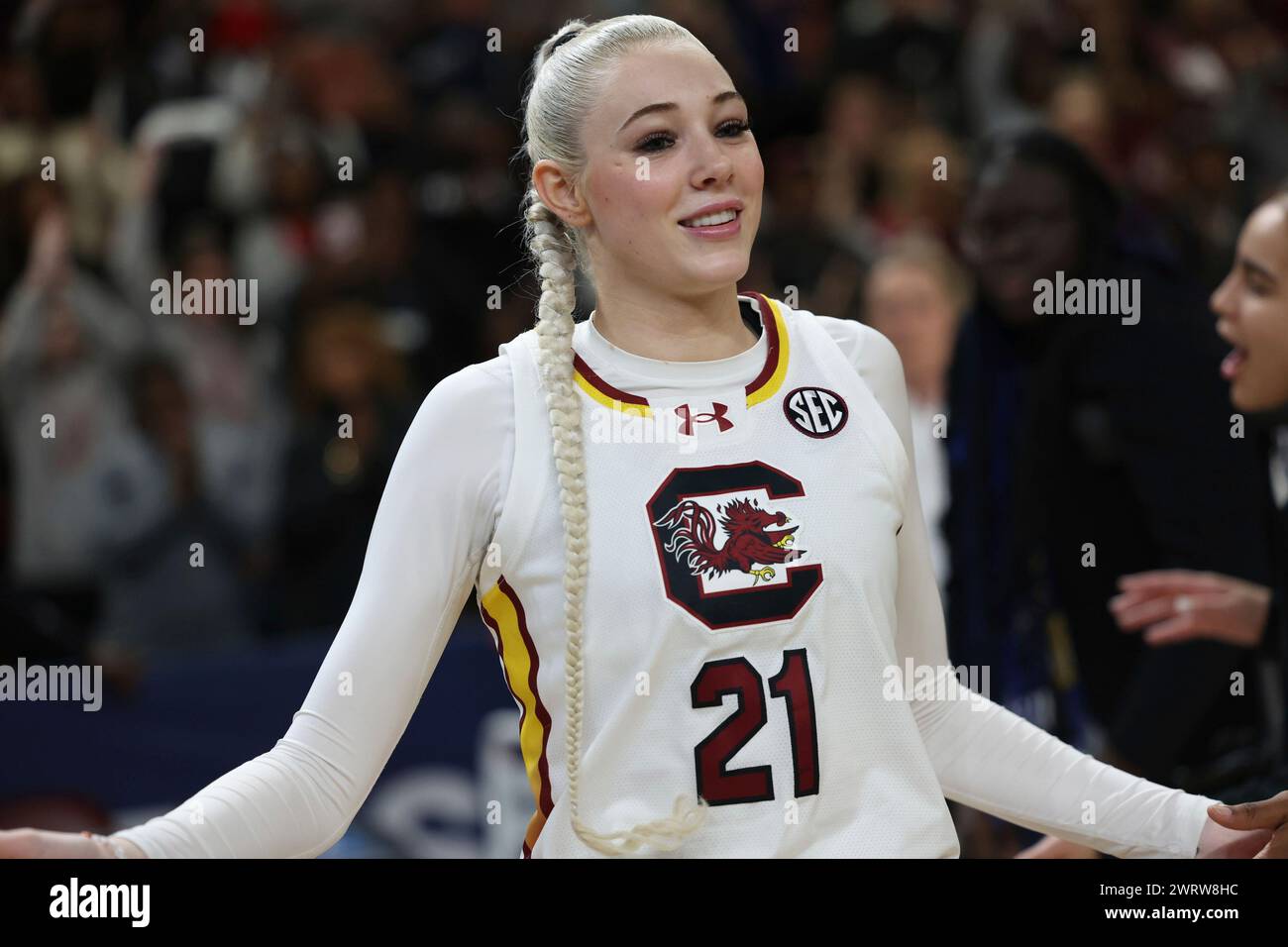 GREENVILLE, SC - MARCH 09: South Carolina Gamecocks forward Chloe Kitts ...