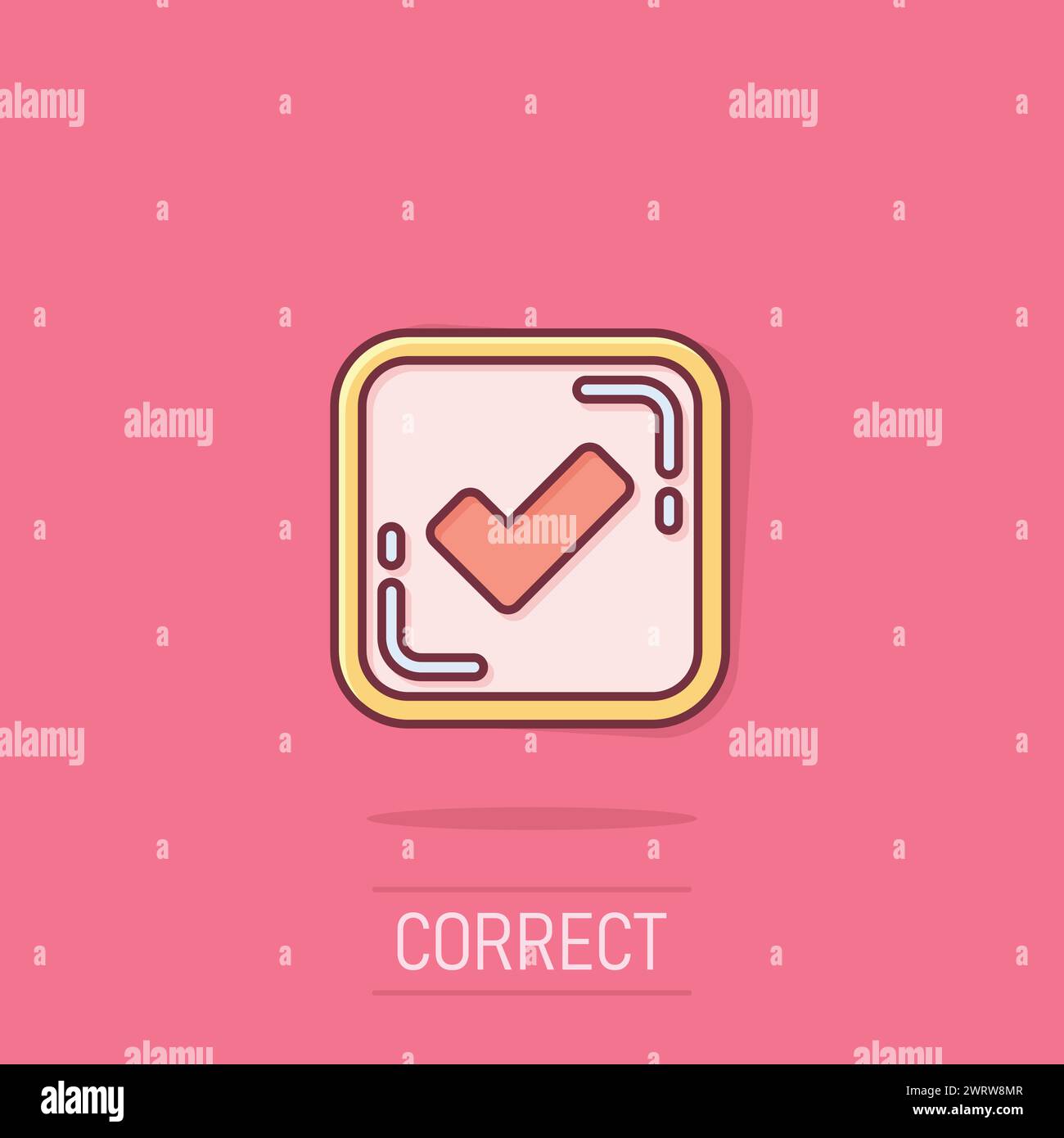 Do's sign icon in comic style. Like vector cartoon illustration ...