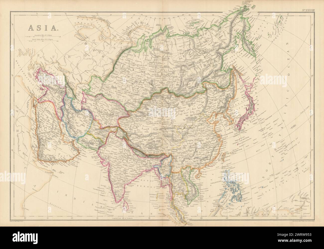 Asia by Edward Weller. Abou Thubbi/Abu Dhabi. Independent Kashmir 1860 ...
