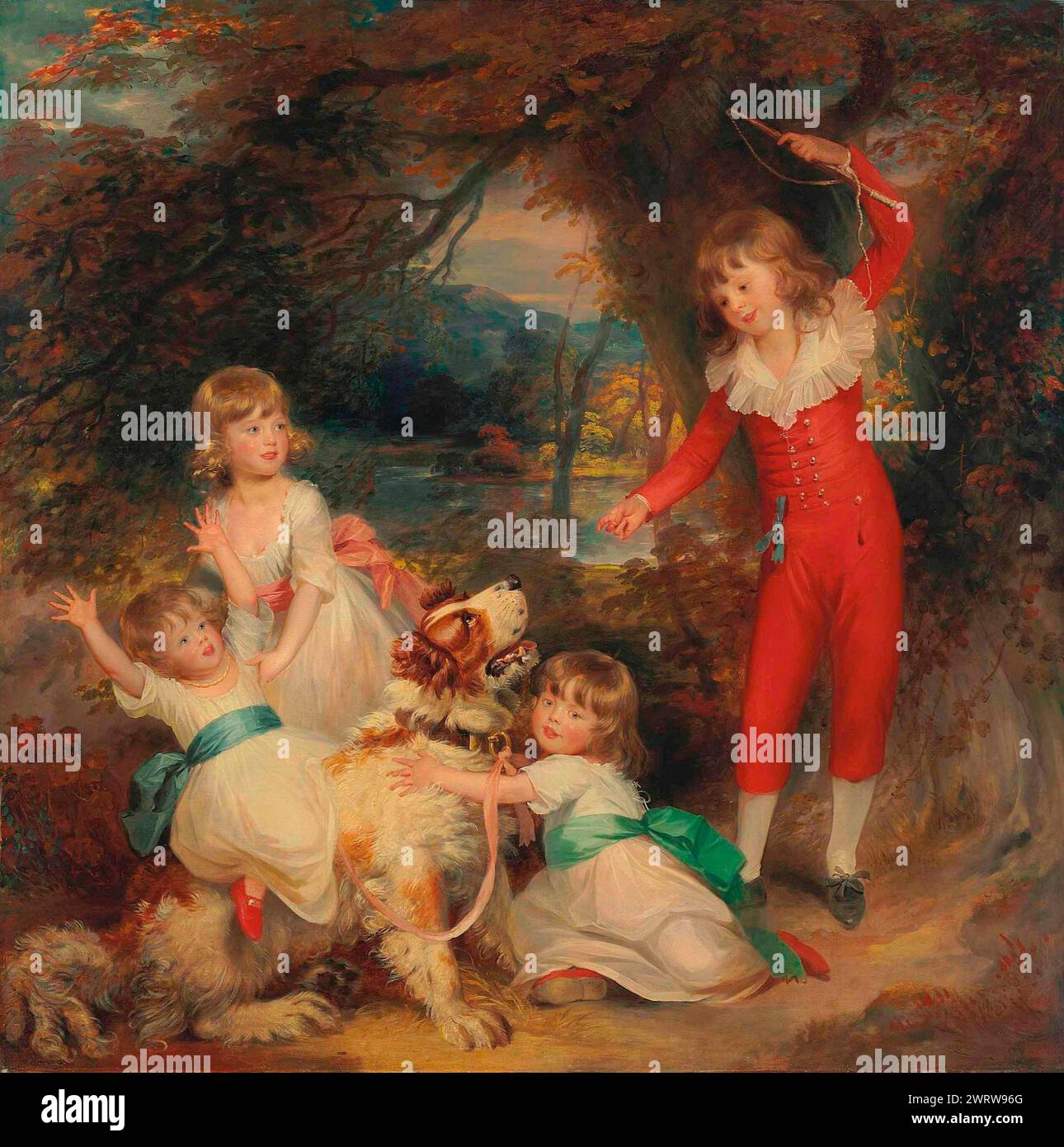 The Dashwood Children, c. 1789 William Beechey Stock Photo - Alamy