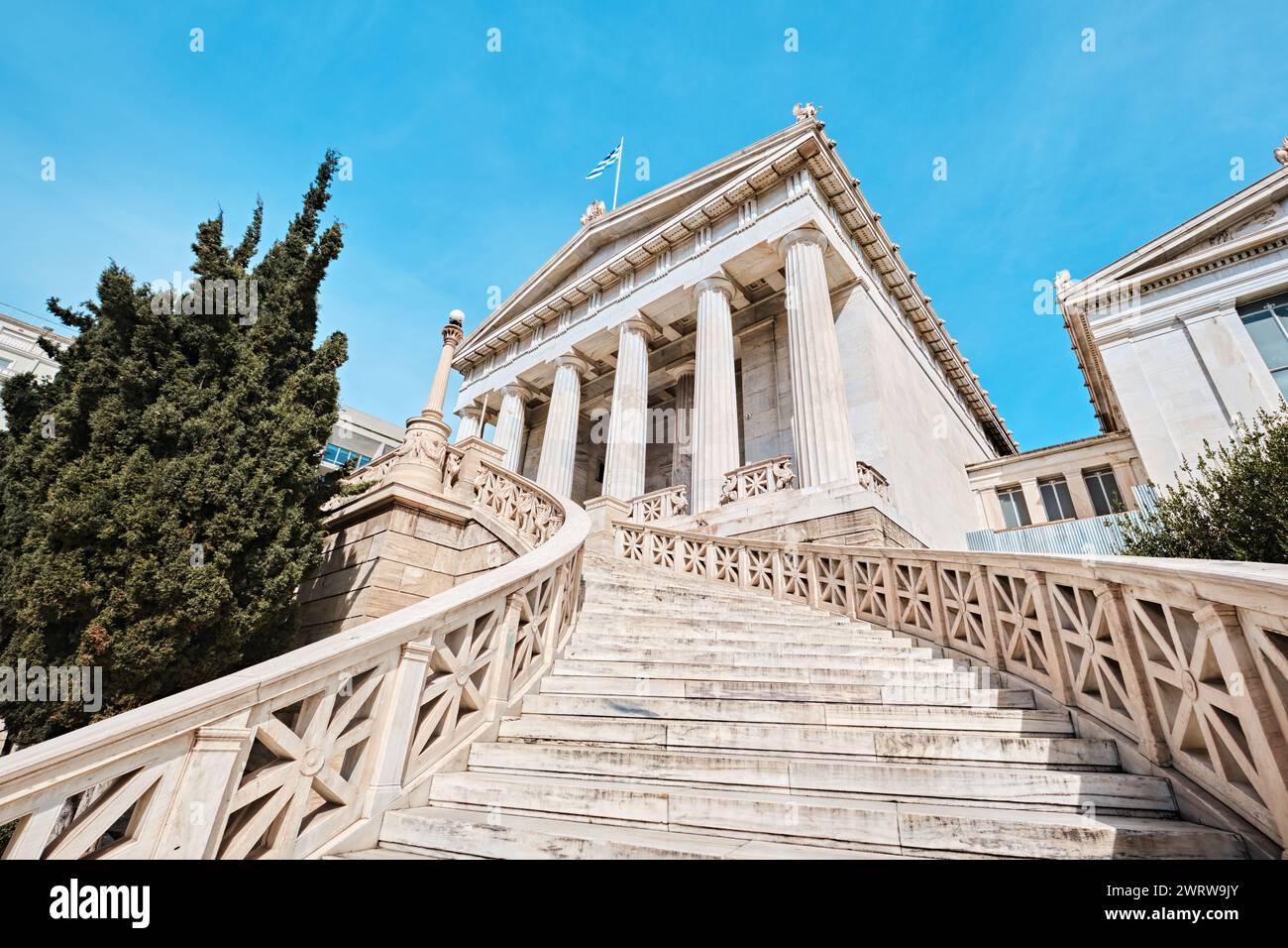 Athens, Greece - March 03, 2024: Architectural details of former ...