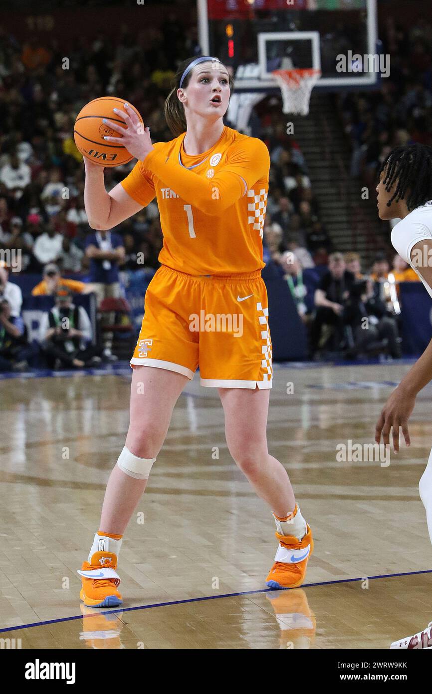 GREENVILLE, SC - MARCH 09: Tennessee Volunteers guard Sara Puckett (1 ...