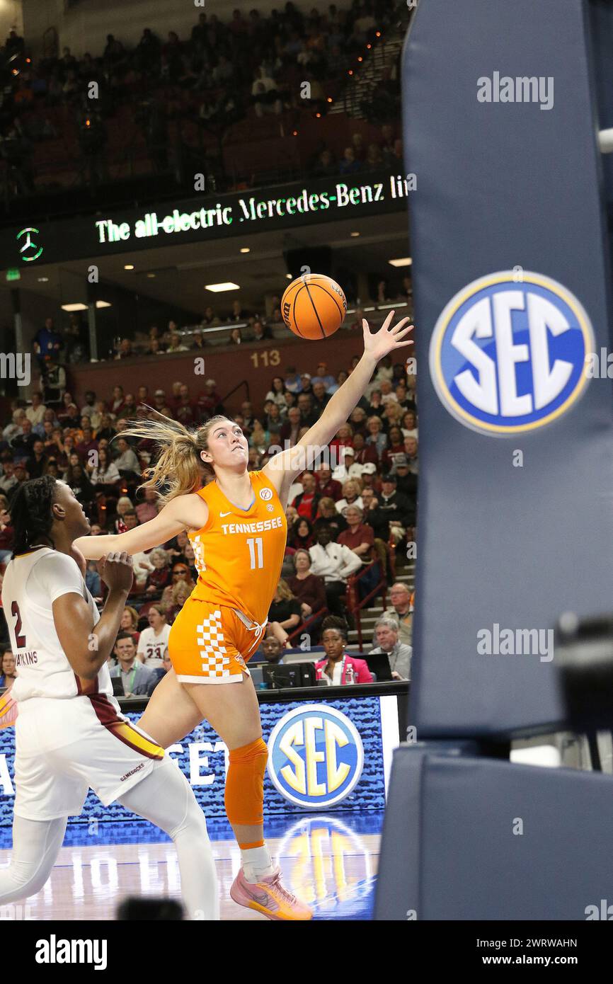 GREENVILLE, SC - MARCH 09: Tennessee Volunteers guard Sara Puckett (1 ...