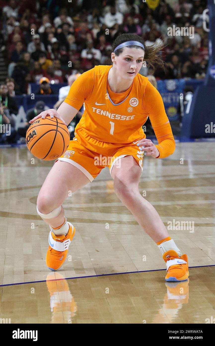 GREENVILLE, SC - MARCH 09: Tennessee Volunteers guard Sara Puckett (1 ...