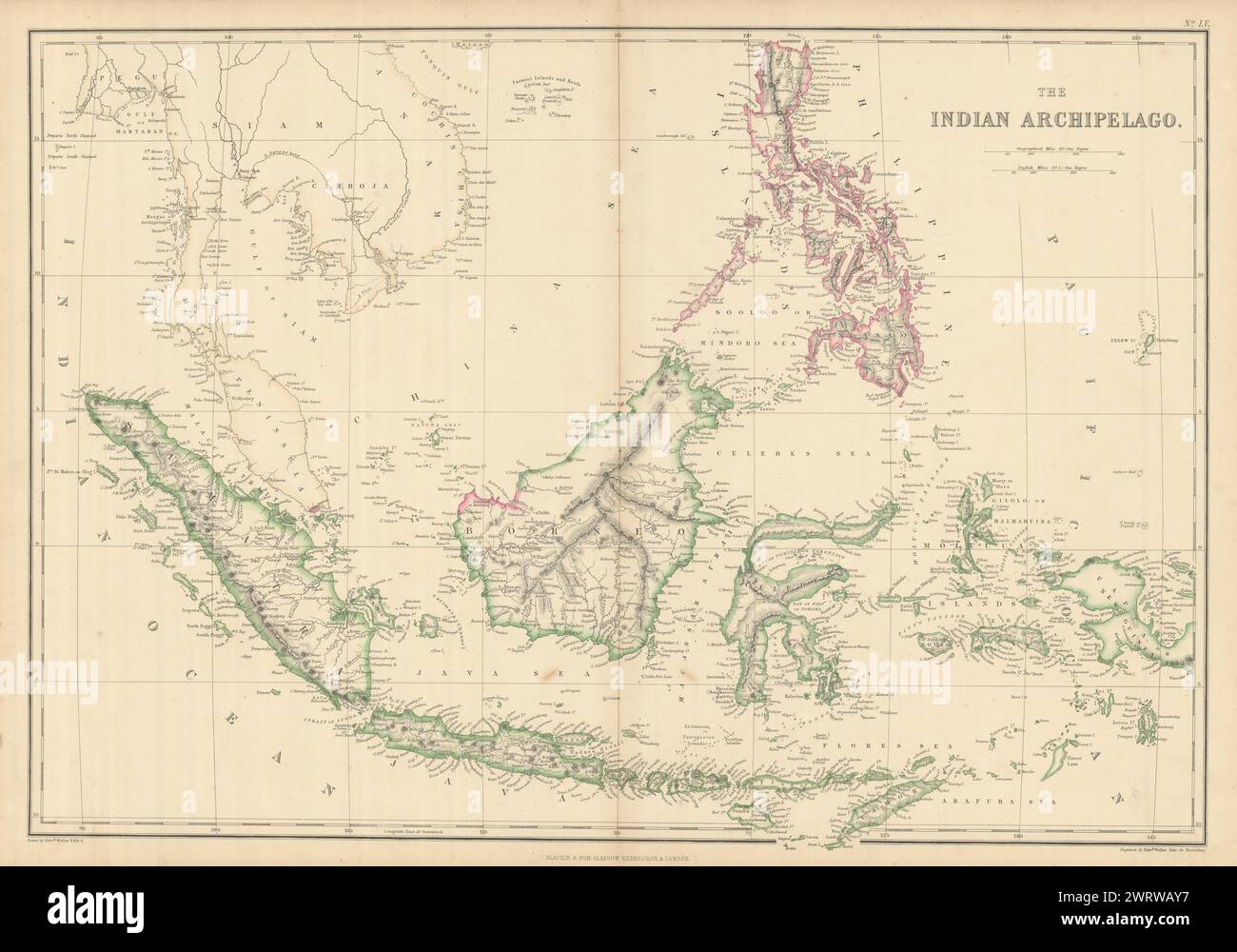 Old map of east indies hi-res stock photography and images - Alamy