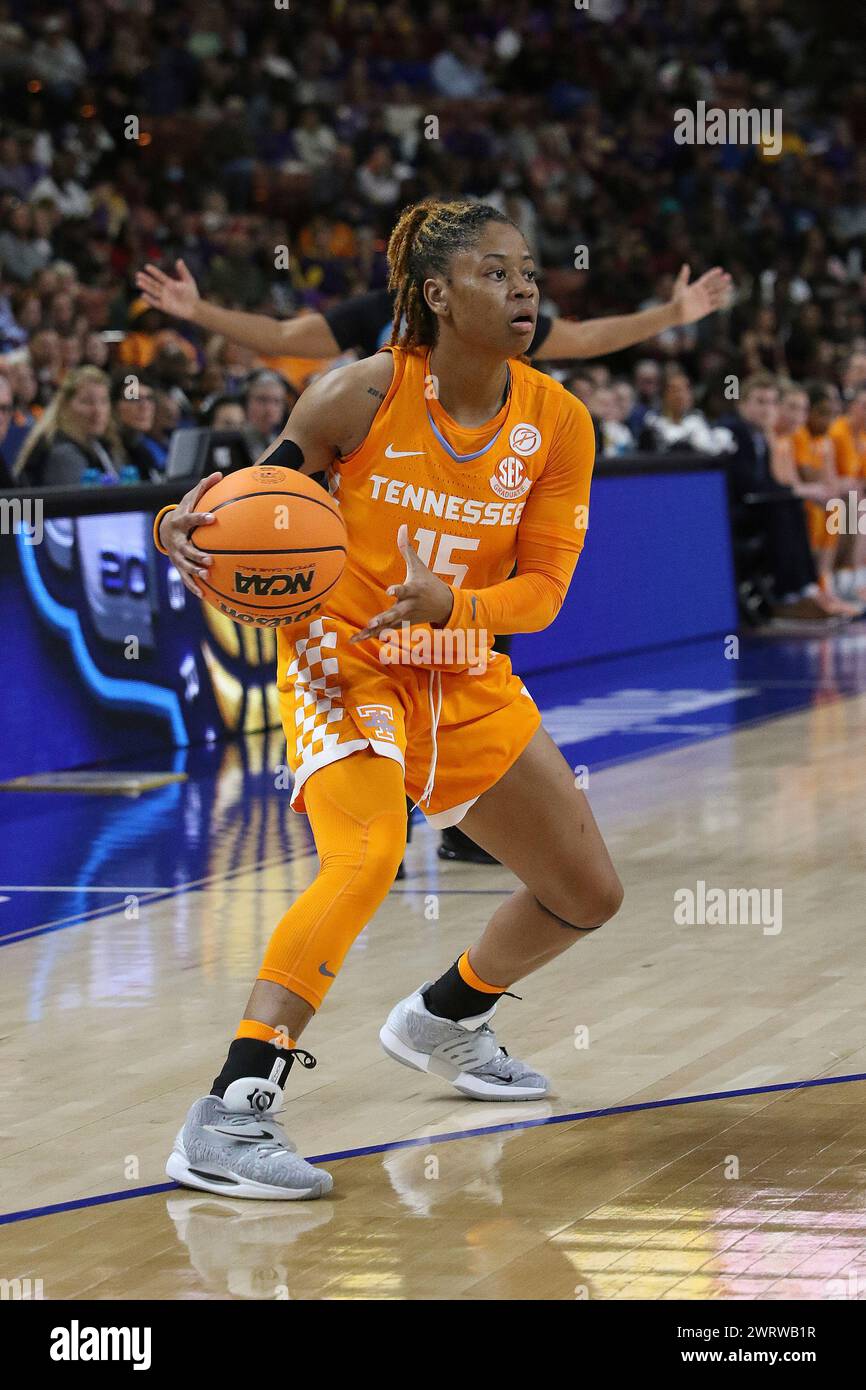GREENVILLE, SC - MARCH 09: Tennessee Volunteers guard Jasmine Powell ...