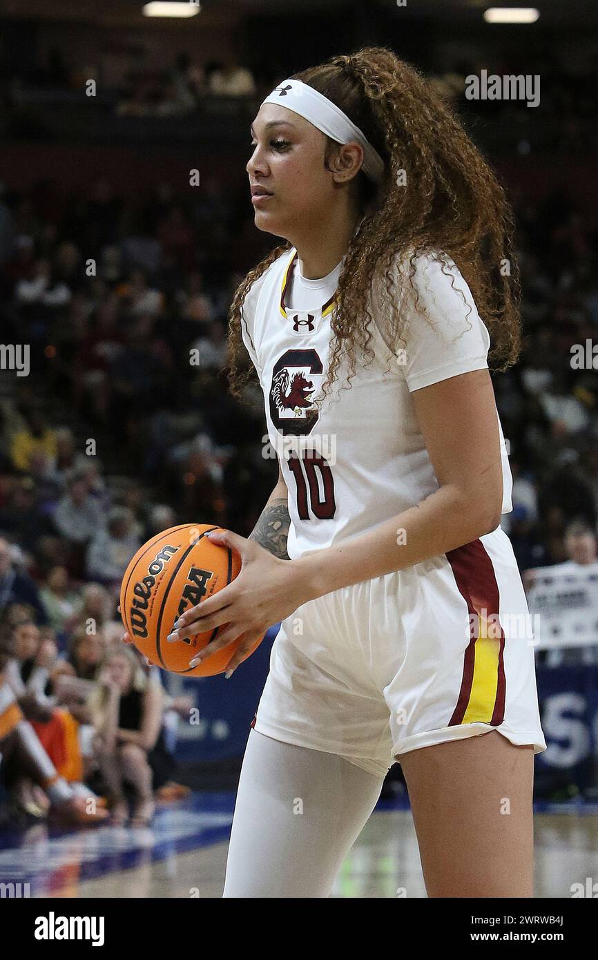 GREENVILLE, SC - MARCH 09: South Carolina Gamecocks center Kamilla ...