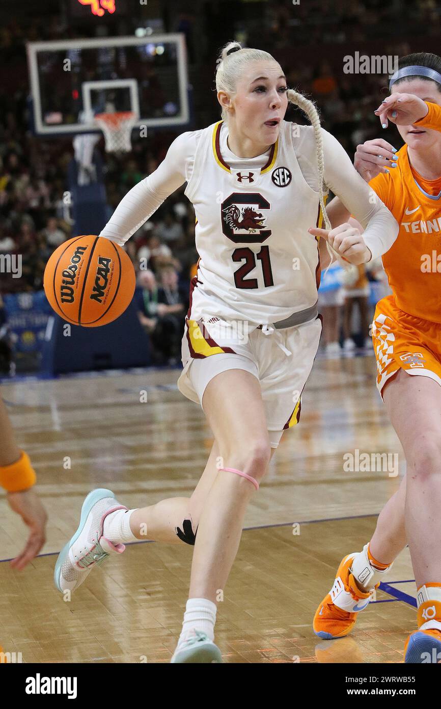 GREENVILLE, SC - MARCH 09: South Carolina Gamecocks forward Chloe Kitts ...
