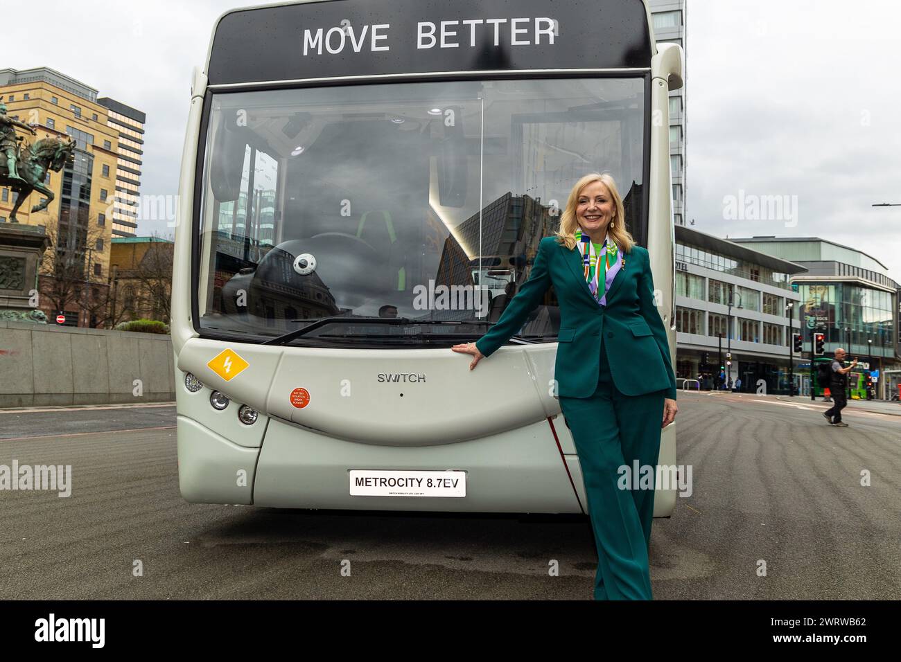 Leeds, UK, 14 March 2024, West Yorkshire brings buses back under Public ...