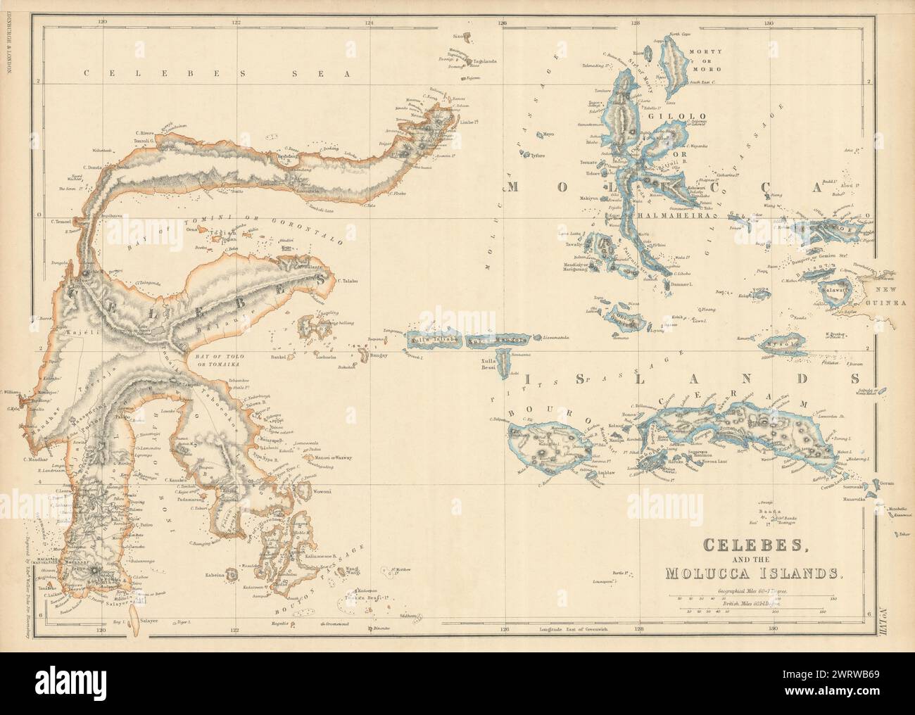 Celebes and the Molucca Islands by Edward Weller. Indonesia Sulawesi ...