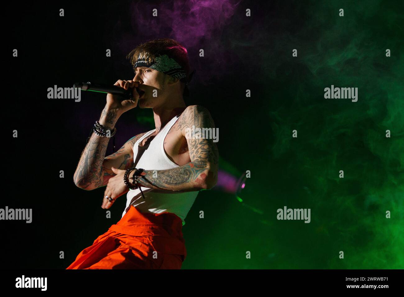 Musician Machine Gun Kelly performs at the MMG Tour, Providence, Rhode ...