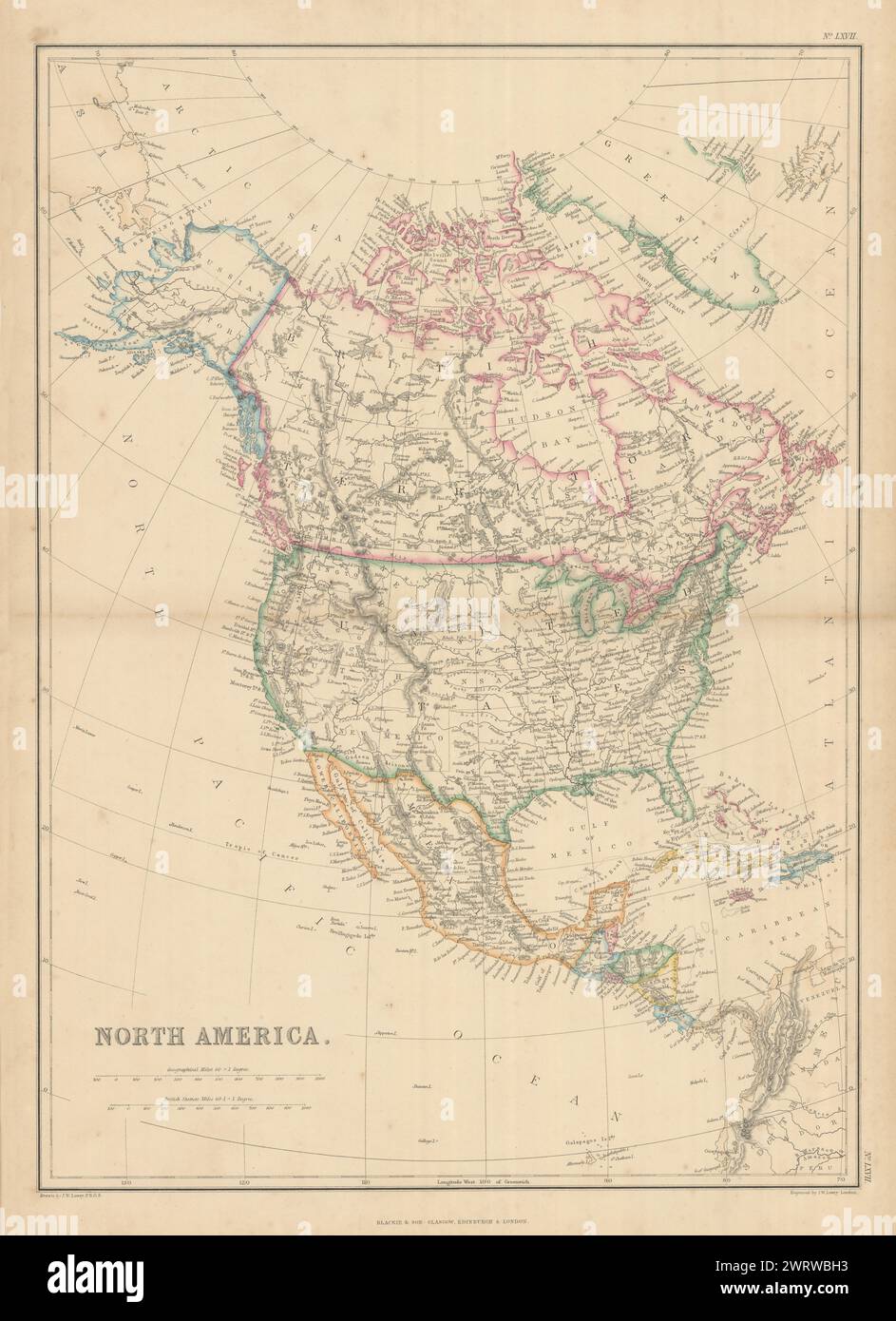 North America "Gadsden or Arizona". Early territorial boundaries. LOWRY ...