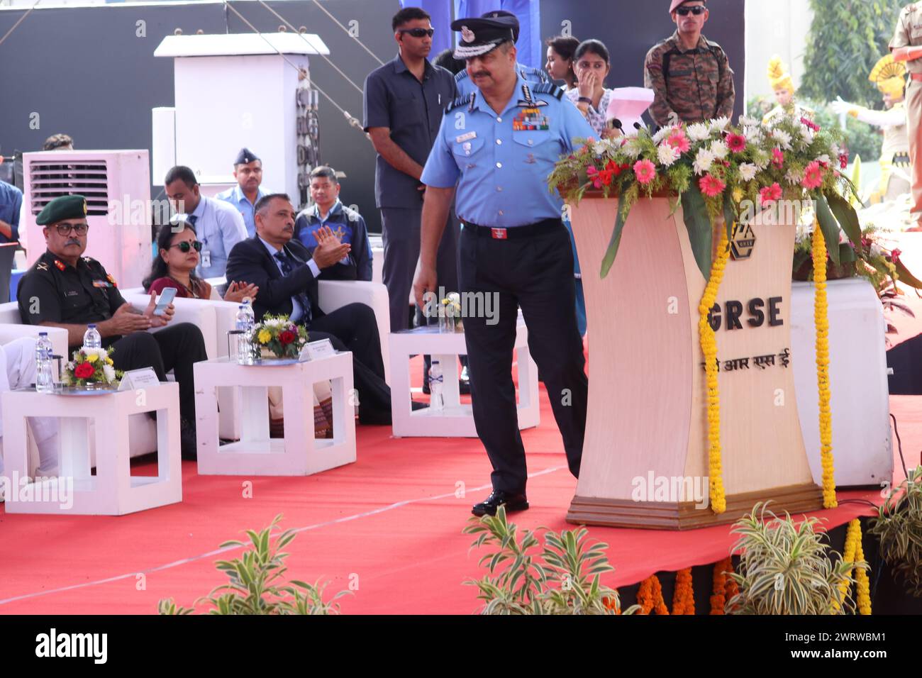 March 13, 2024, Kolkata, West Bengal, India: Two new warships built for ...