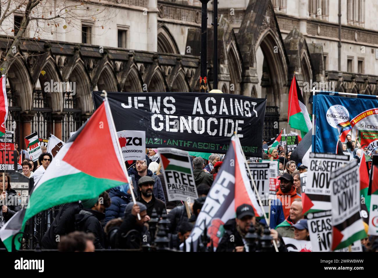 Jews against genocide banner hi-res stock photography and images - Alamy