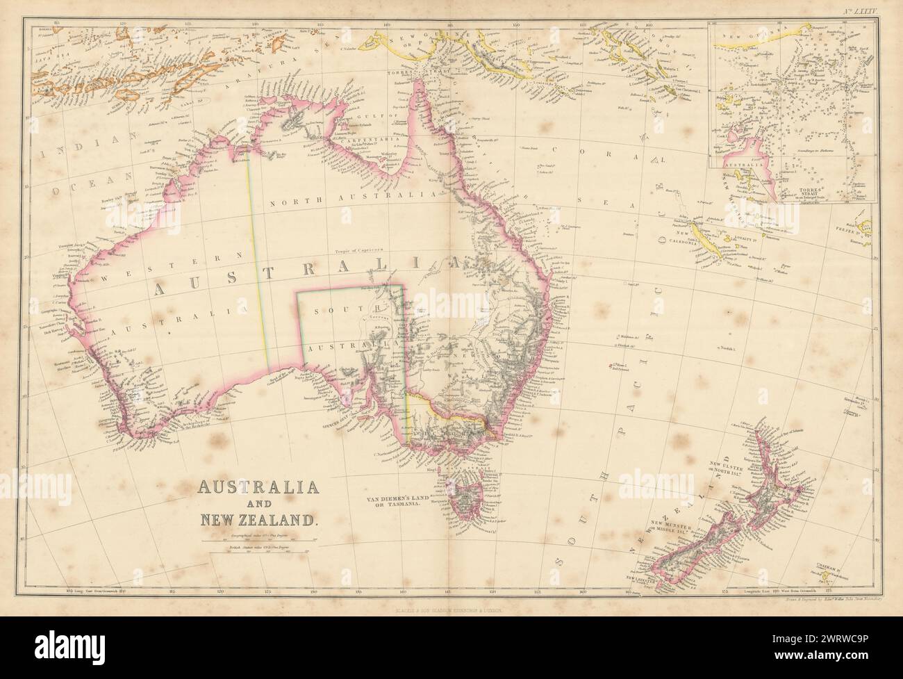 Australia & New Zealand. Torres Str. New Ulster/Munster/Leinster WELLER ...