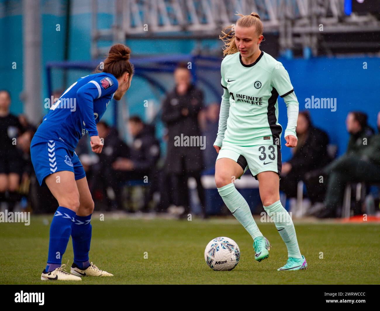 England, 10th March 2024: Chelsea forward Aggie Beever Jones (33 ...