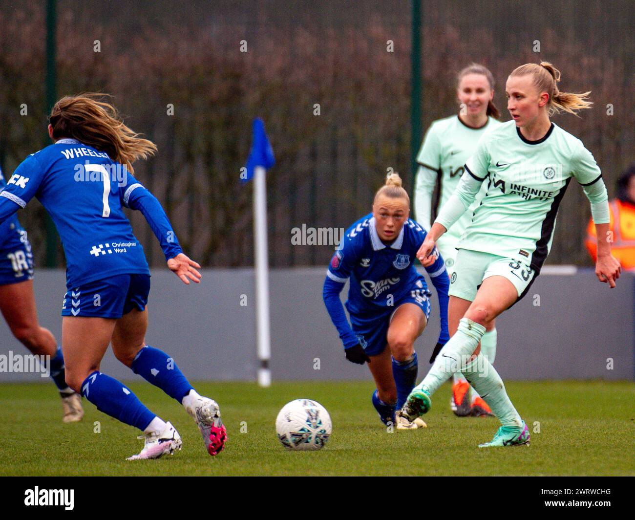 England, 10th March 2024: Chelsea forward Aggie Beever Jones (33 ...