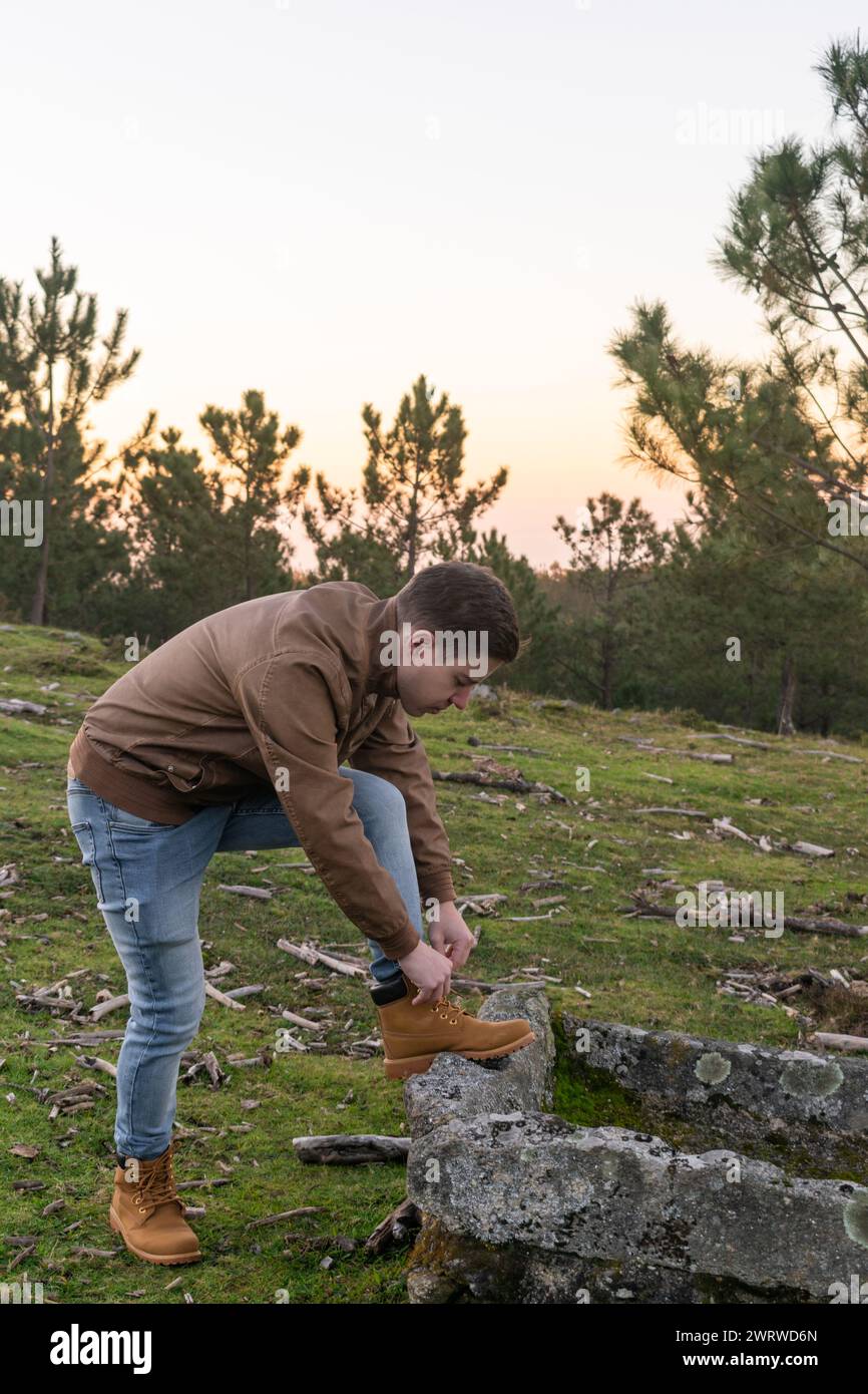 Boots and jacket hi-res stock photography and images - Alamy