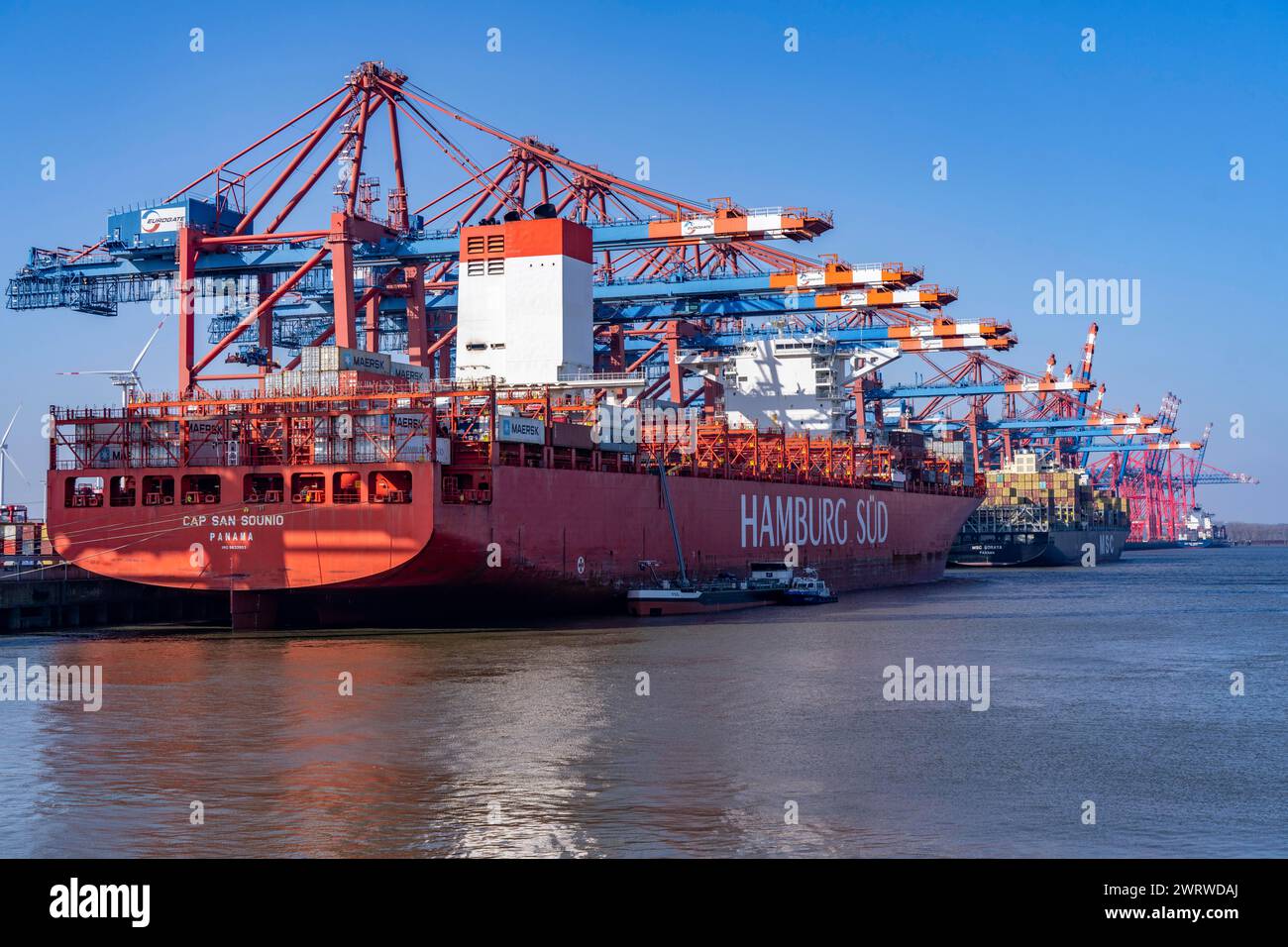 Port of Hamburg, Waltershofer Hafen, EUROGATE Container Terminal ...