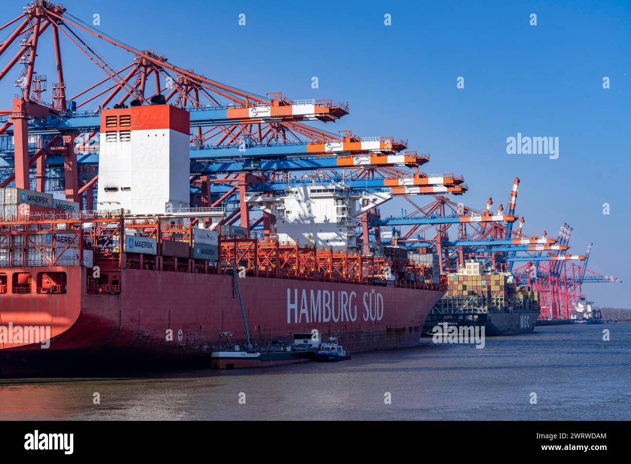 Port of Hamburg, Waltershofer Hafen, EUROGATE Container Terminal ...