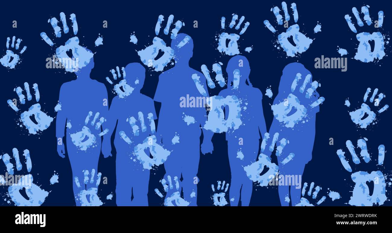 Childrens handprints hi-res stock photography and images - Alamy