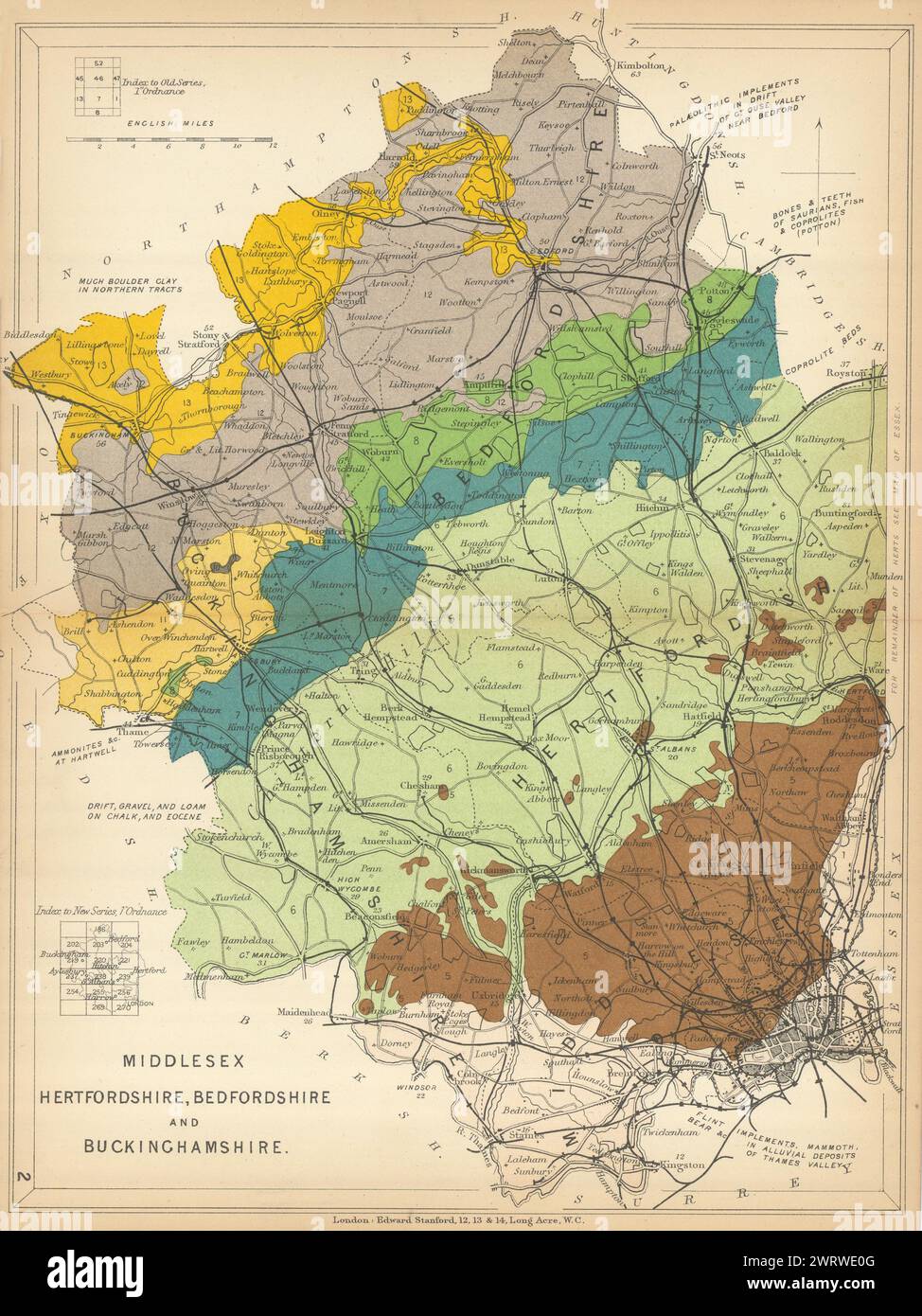 Hertfordshire map hi-res stock photography and images - Alamy