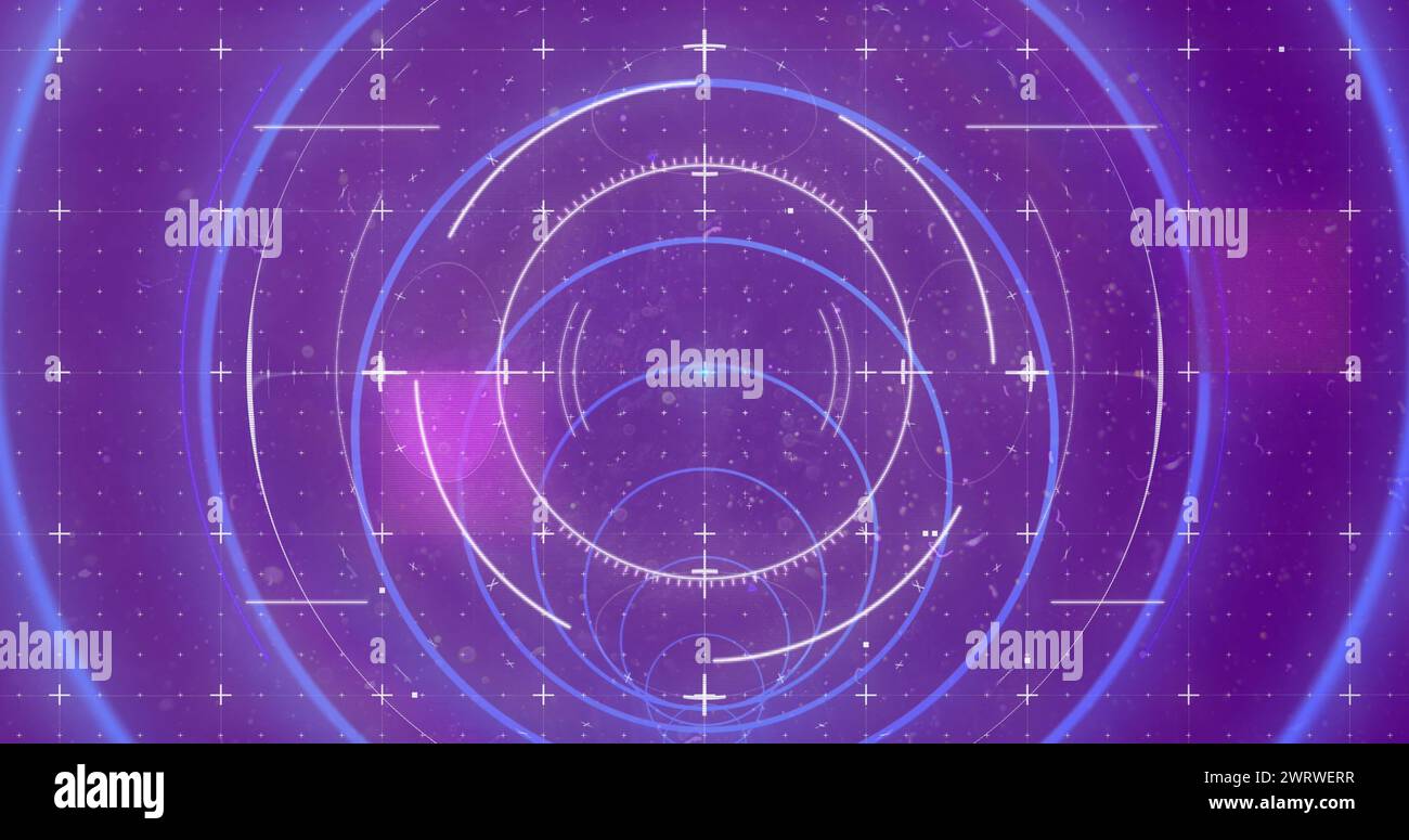 Image of data processing over scopes scanning Stock Photo - Alamy