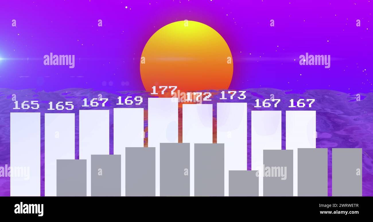 Image of data processing over numbers and statistics Stock Photo - Alamy