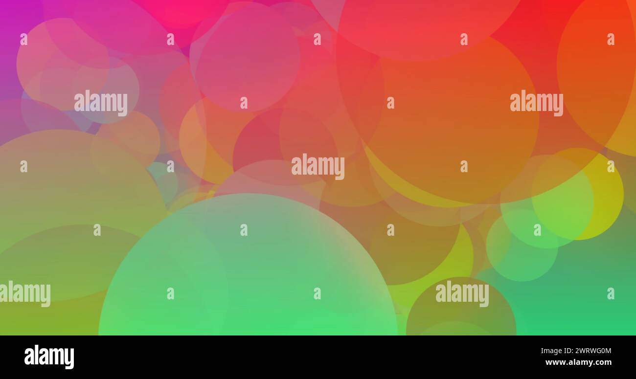 Image of multiple colourful spots over vibrant background Stock Photo ...