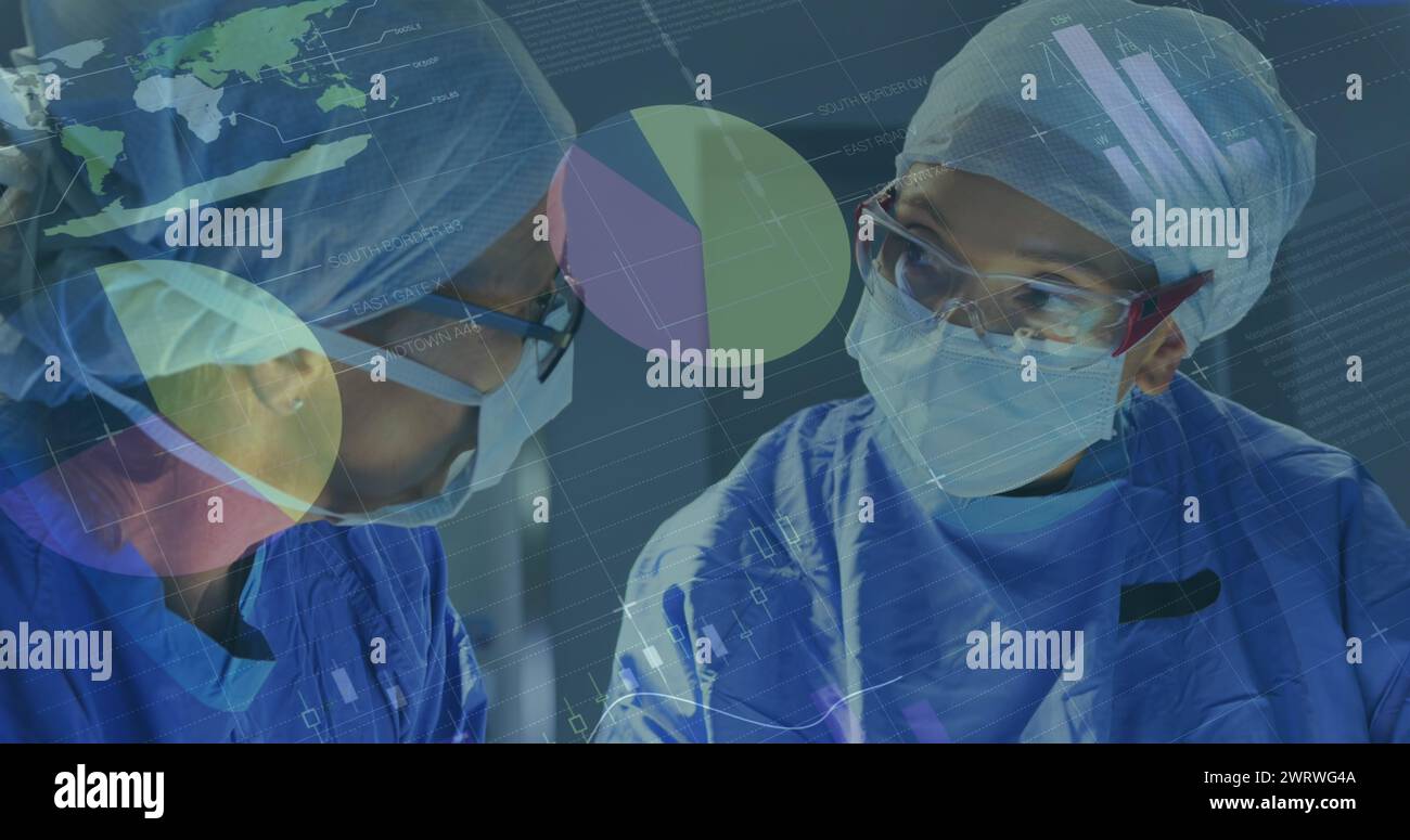 Statistical data processing over male and female surgeons performing ...