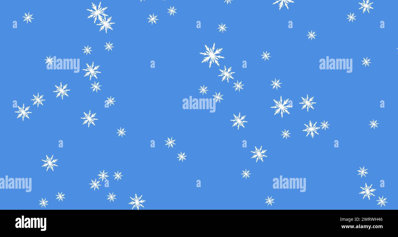 Digital image multiple snowflakes hi-res stock photography and images ...
