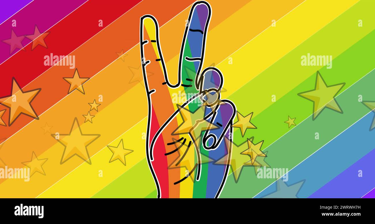 Rainbow hand hi-res stock photography and images - Alamy