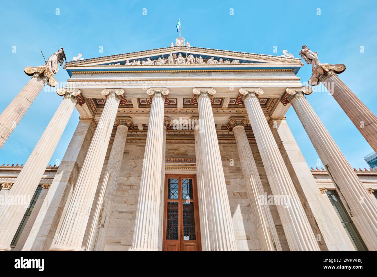 Athens, Greece - March 03, 2024: Architectural details of Academy of ...