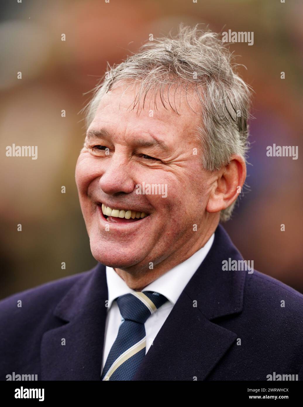 Bryan Robson on day three of the 2024 Cheltenham Festival at Cheltenham ...