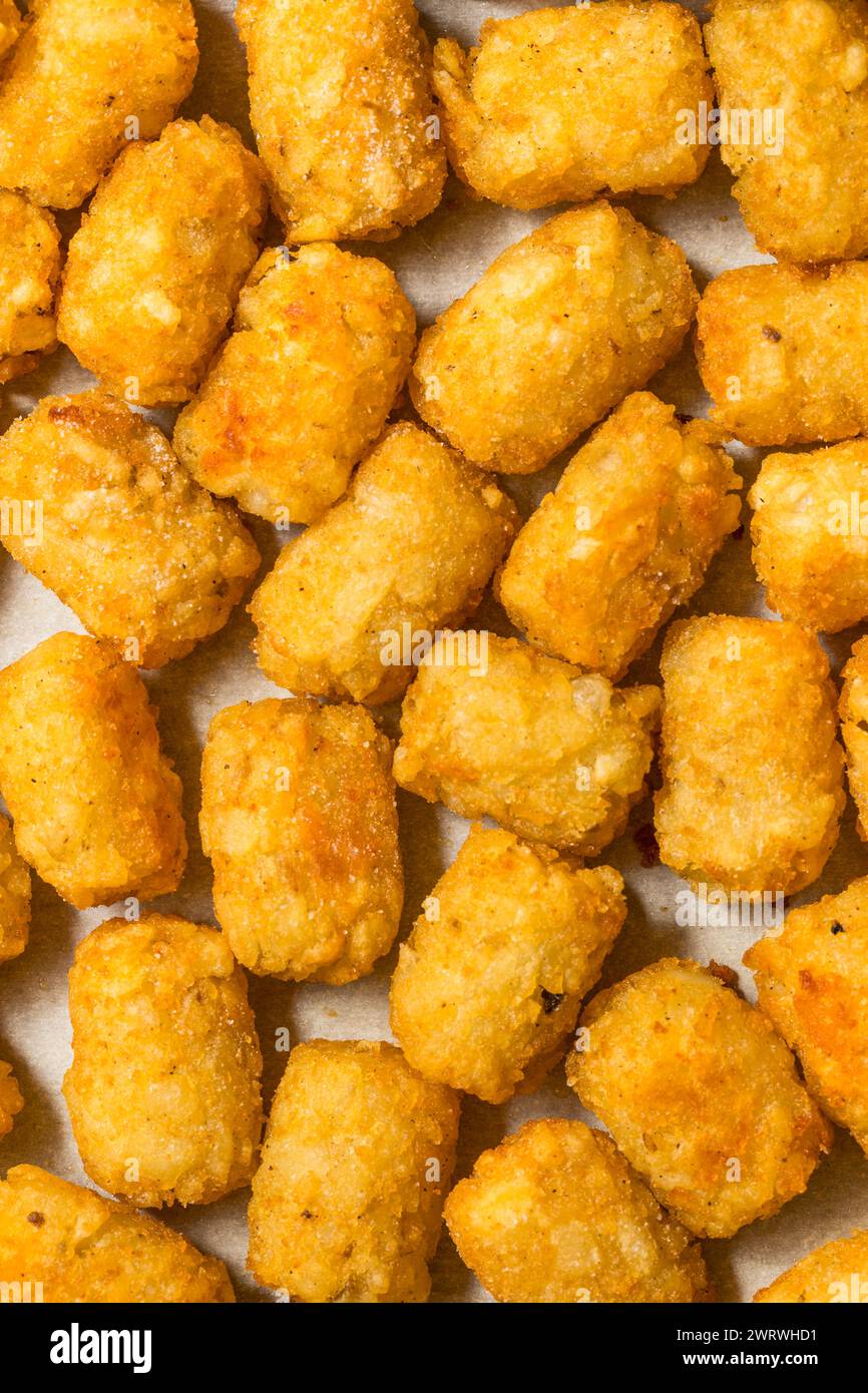 Homemade Baked Fried Tater Tot Potatoes with Ketchup Stock Photo - Alamy