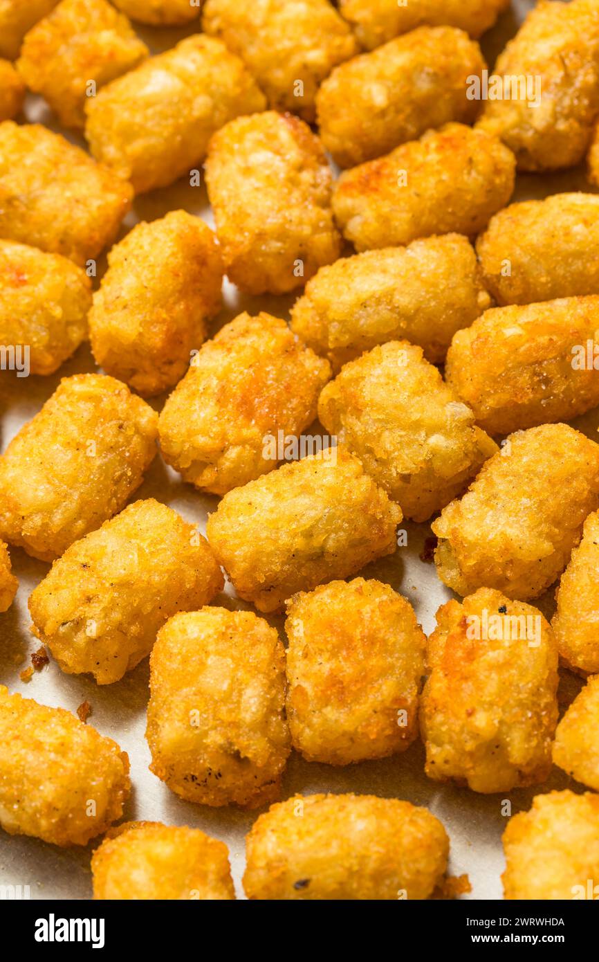 Homemade Baked Fried Tater Tot Potatoes with Ketchup Stock Photo - Alamy