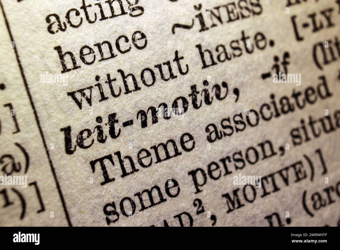 Leitmotiv hi-res stock photography and images - Alamy