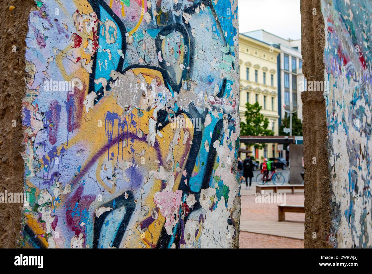 September 2022 -Checkpoint Charlie Landmark boundary marking east ...
