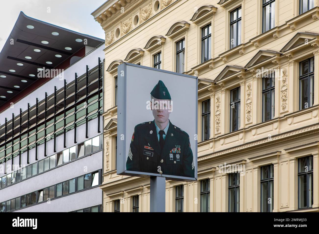 September 2022 -Checkpoint Charlie Landmark boundary marking east ...