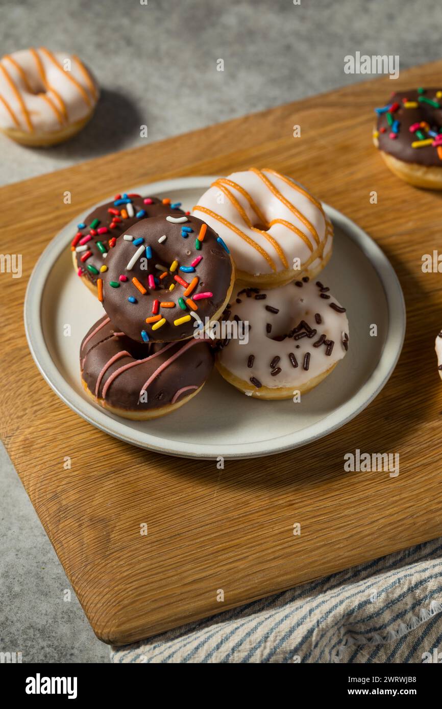 Delicious fried doughnuts sprinkles sugar hi-res stock photography and ...