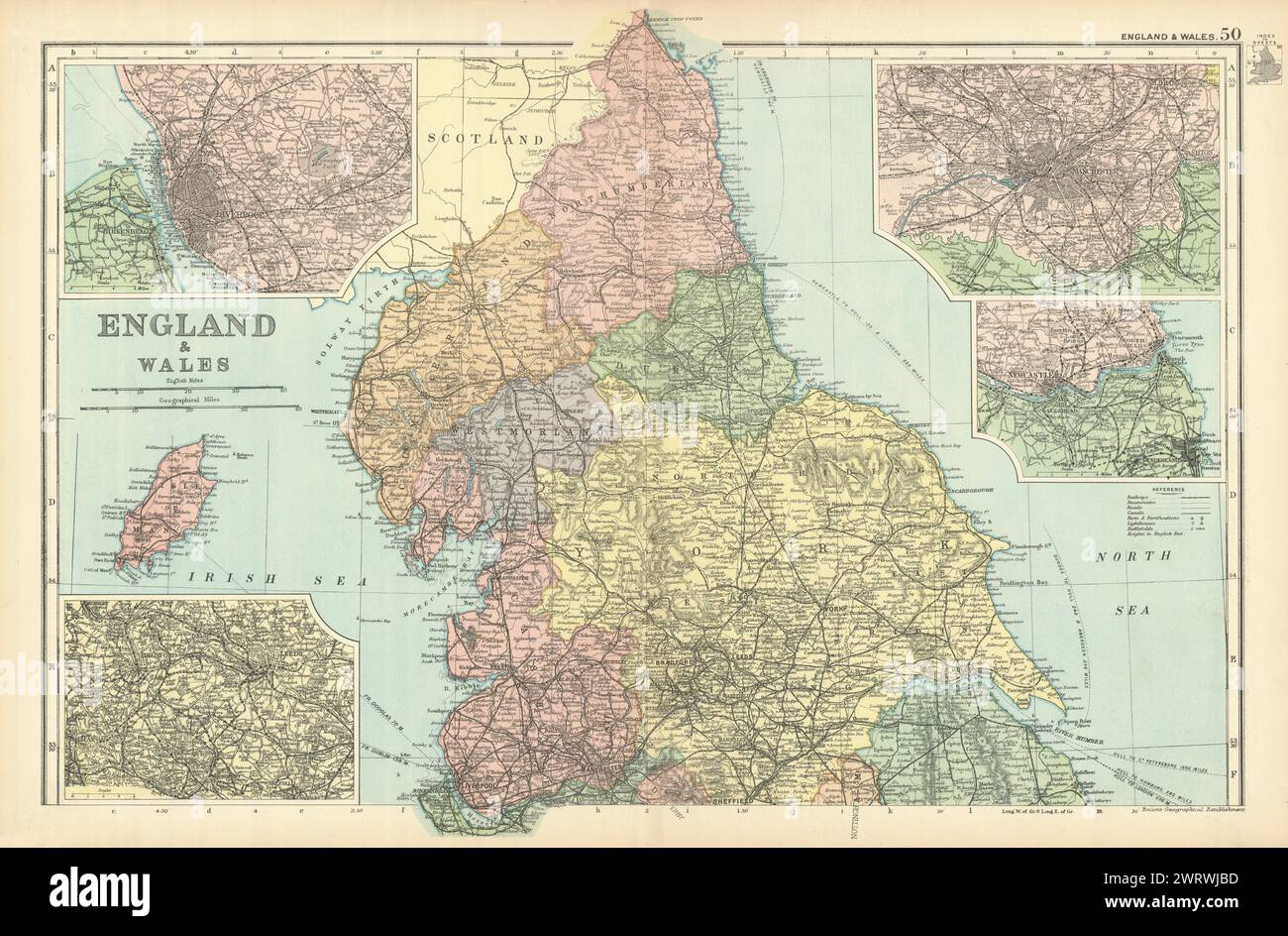 North manchester map hi-res stock photography and images - Alamy