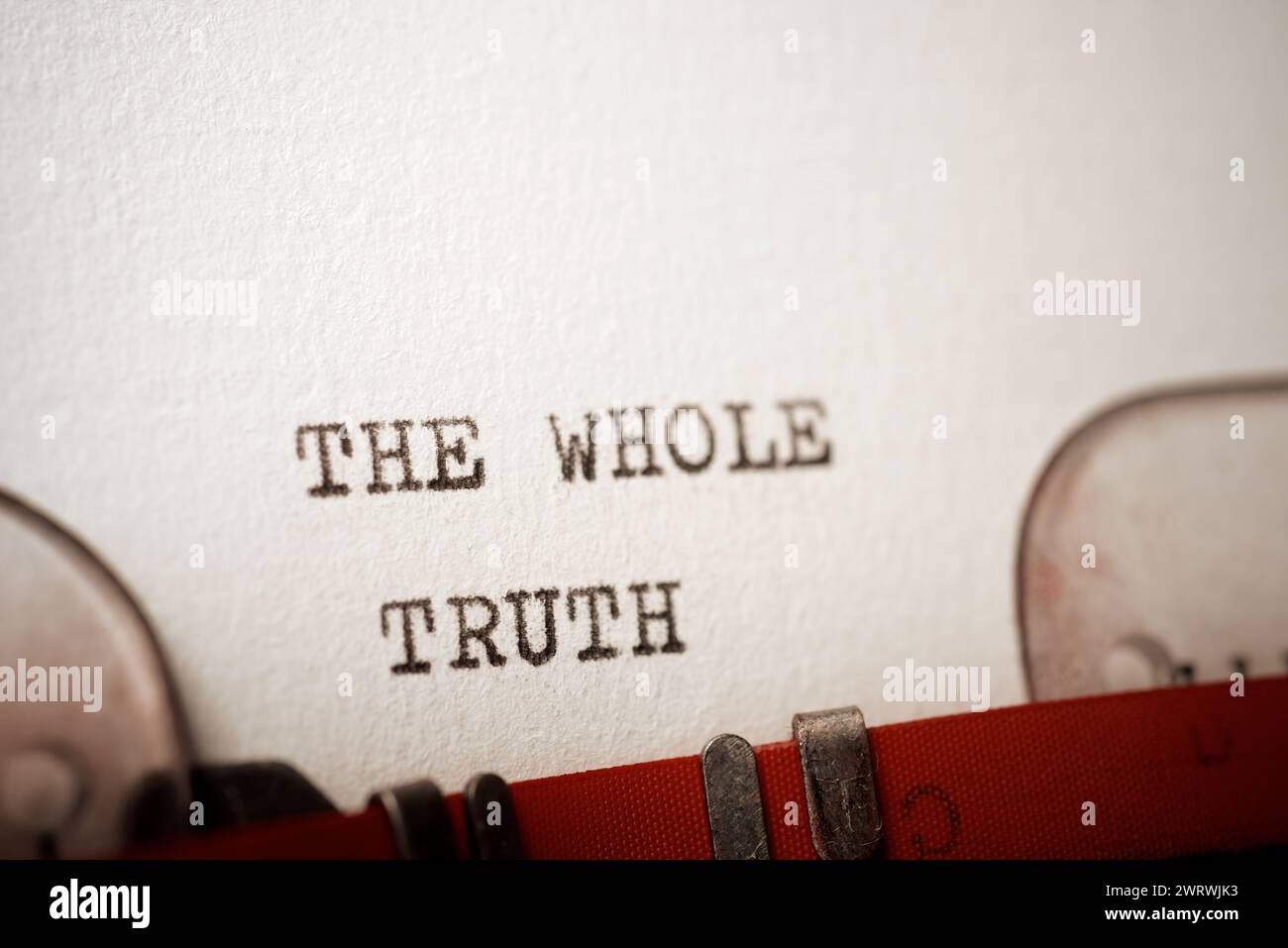 The whole truth text hi-res stock photography and images - Alamy