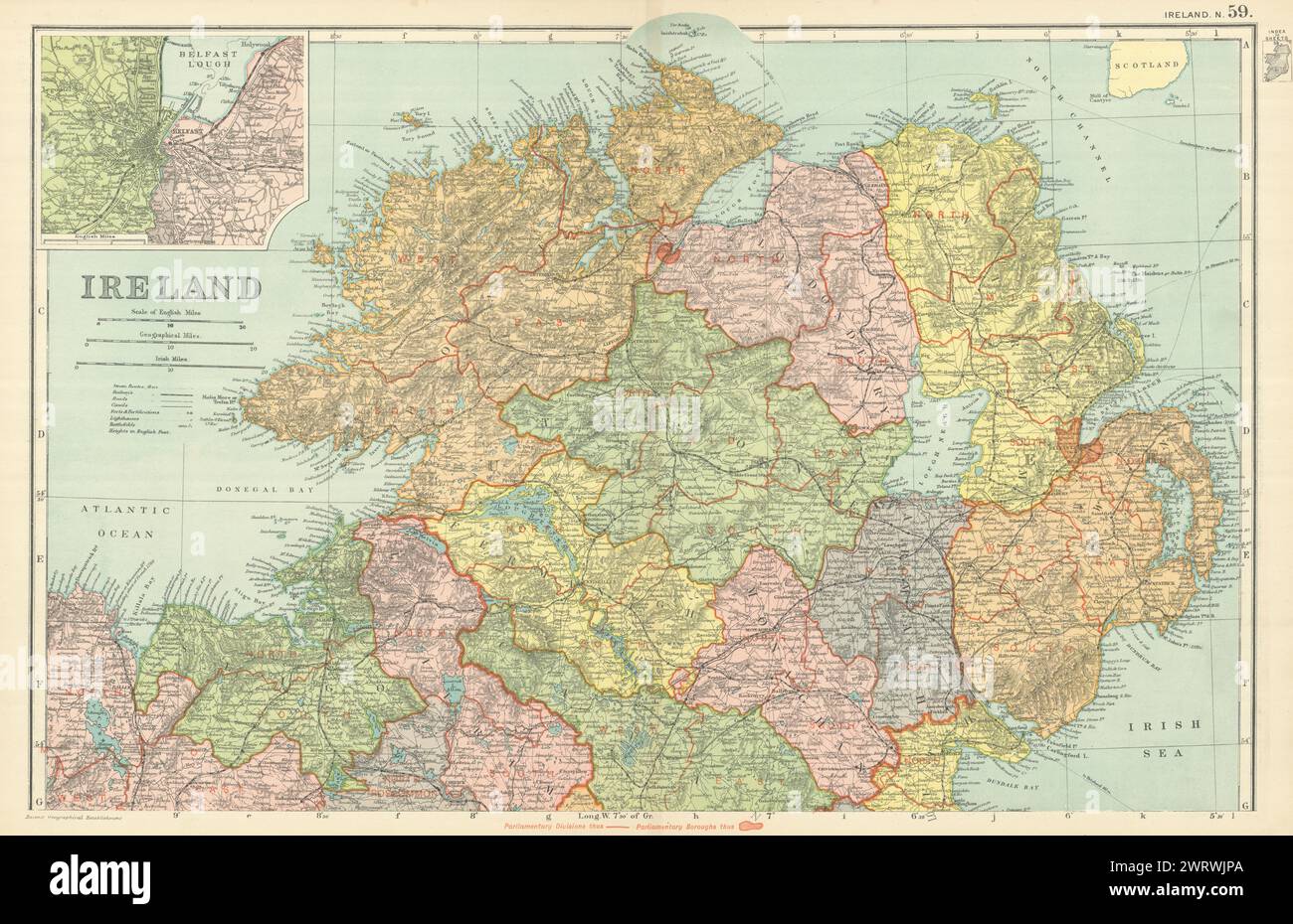 Belfast map 19th century hi-res stock photography and images - Alamy