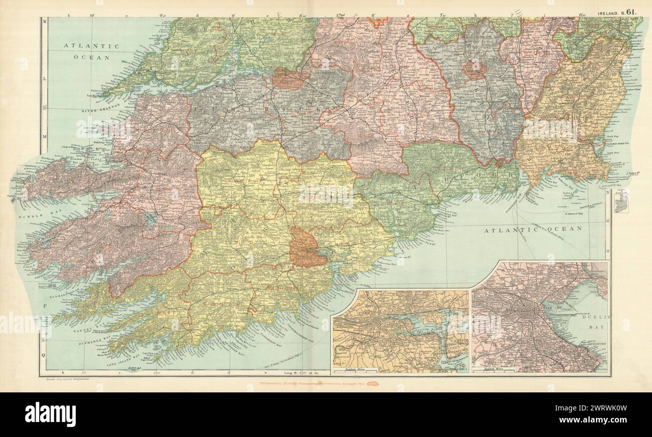 Ireland dublin map hi-res stock photography and images - Alamy