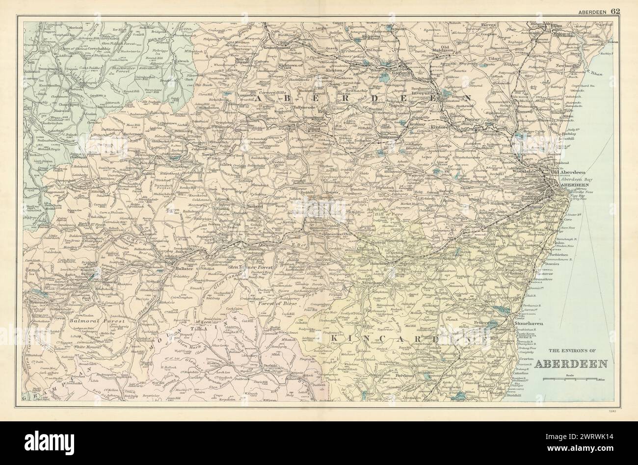 Map aberdeen scotland hi-res stock photography and images - Alamy