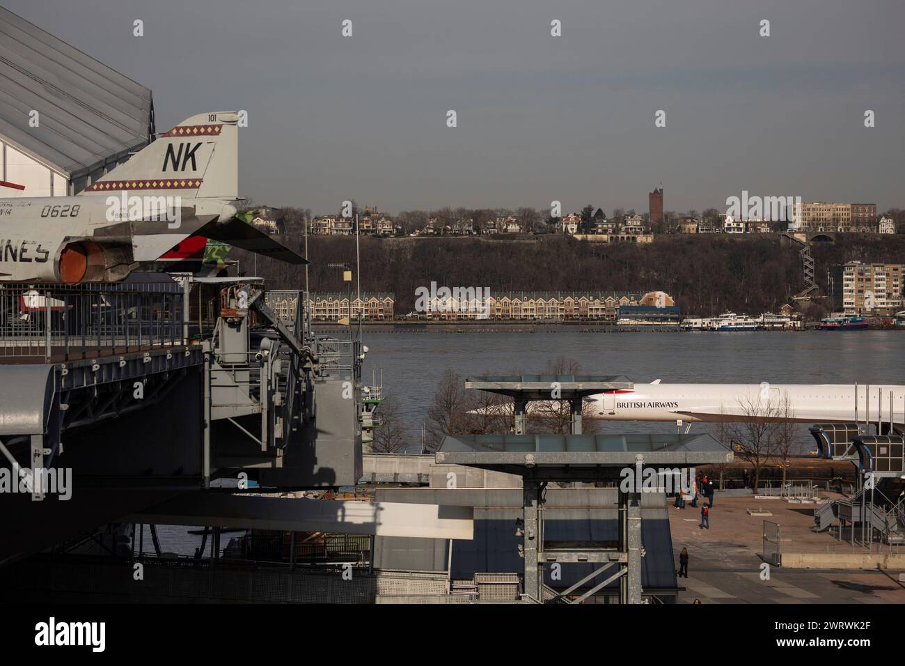 A retired British Airways Concorde supersonic aircraft is transported ...
