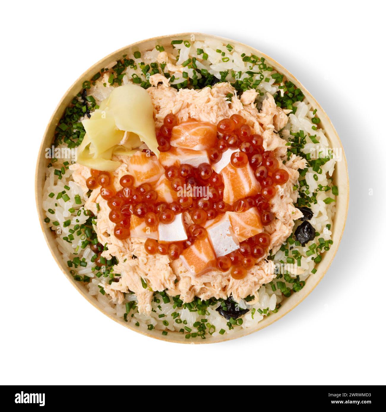 Japanese Poke Bowl on white Stock Photo - Alamy