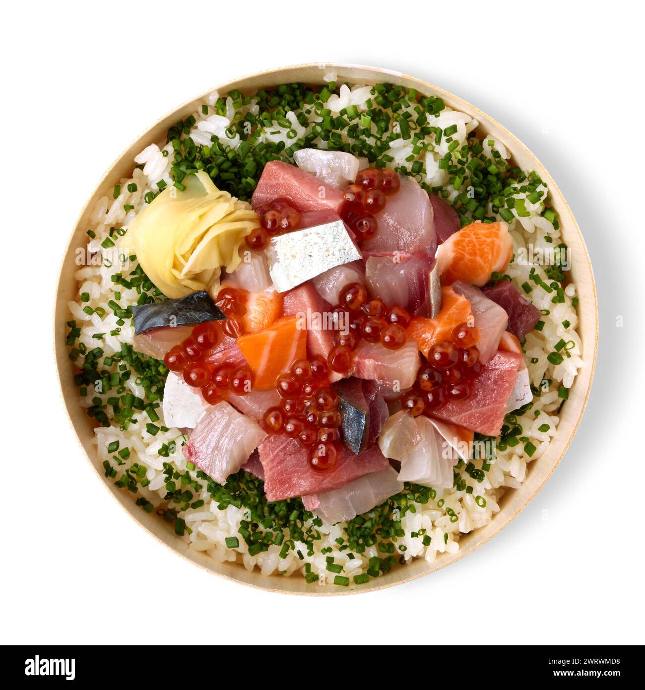 Japanese Poke Bowl on white Stock Photo - Alamy