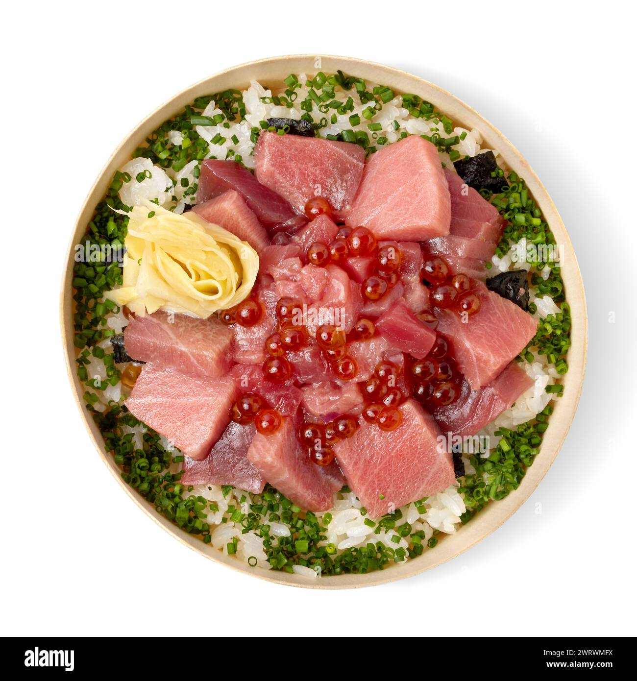 Japanese Poke Bowl on white Stock Photo - Alamy