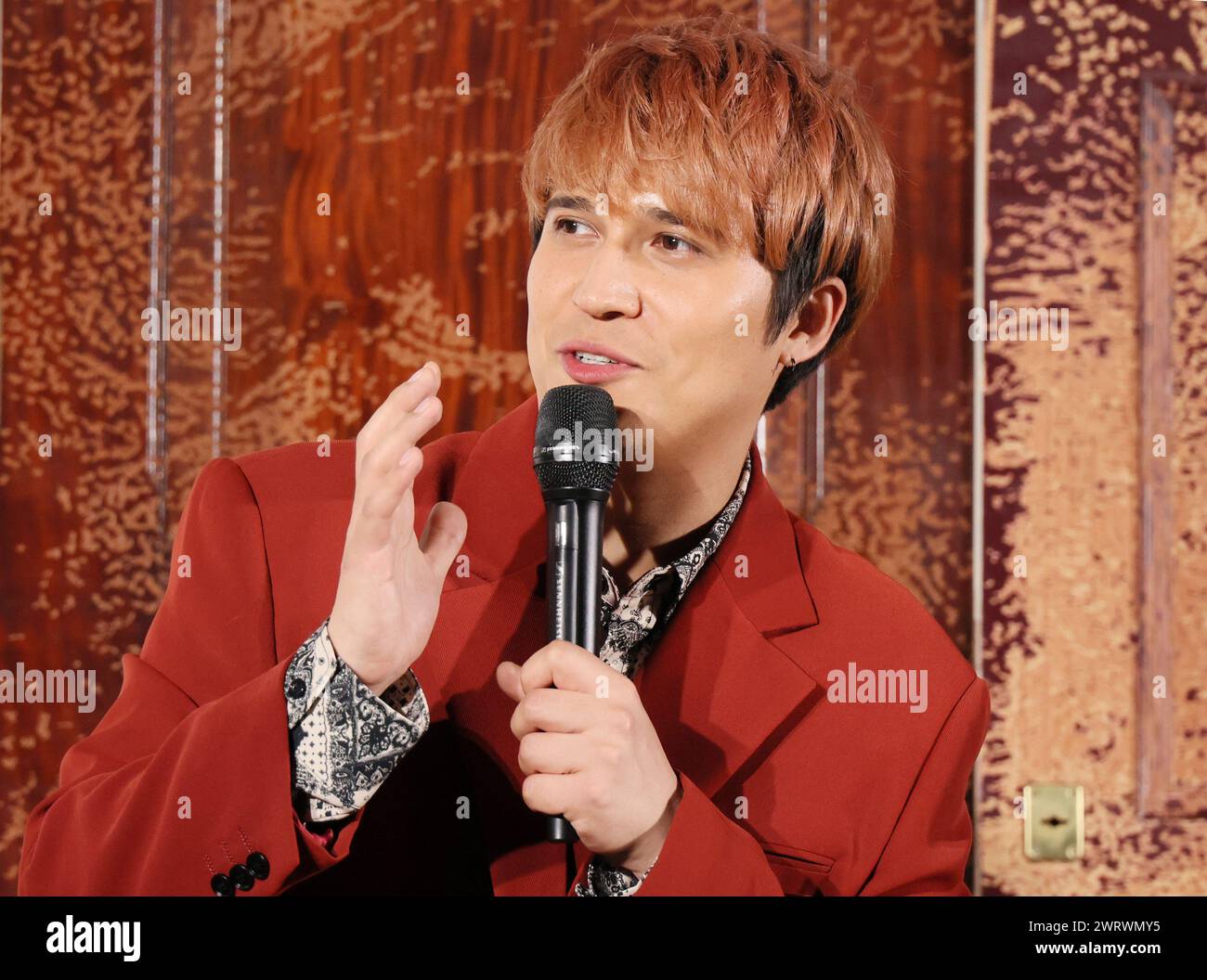 Tokyo, Japan. 14th Mar, 2024. Japanese actor Subaru Kimura attends an opening event of a ...